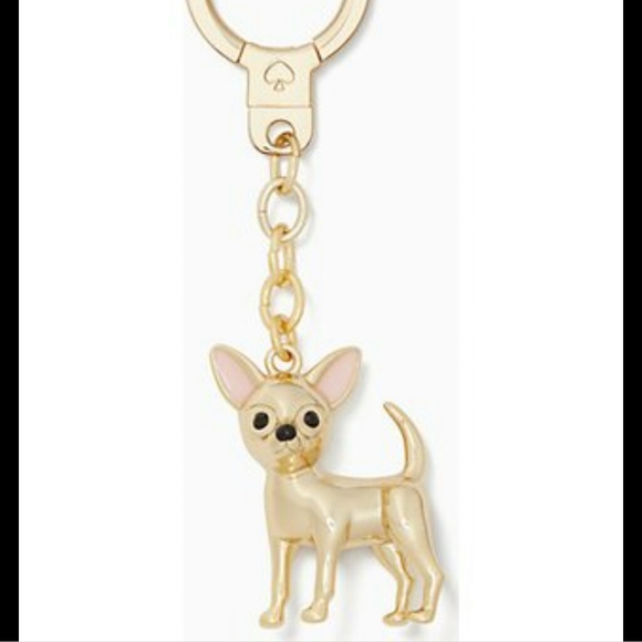 Accessories | Iso Kate Spade Chihuahua Keychain Fob | Poshmark